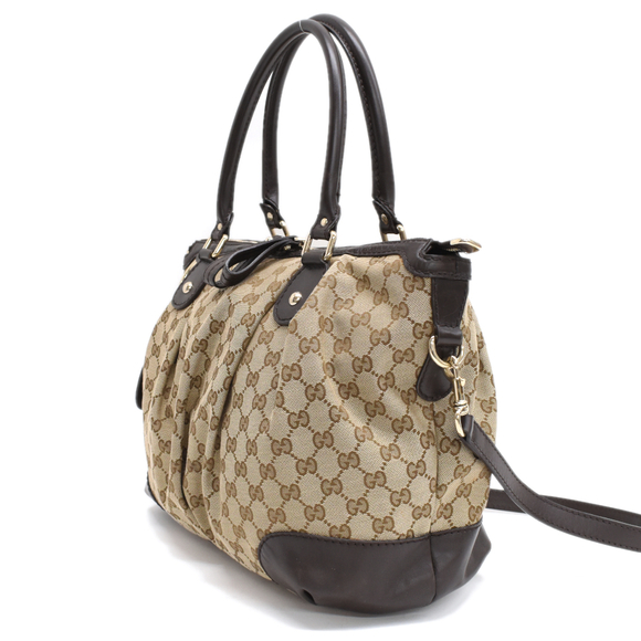 Gucci | Bags | Gucci Tan Gg Sookie Shoulder Interlocking Canvas Gg ...